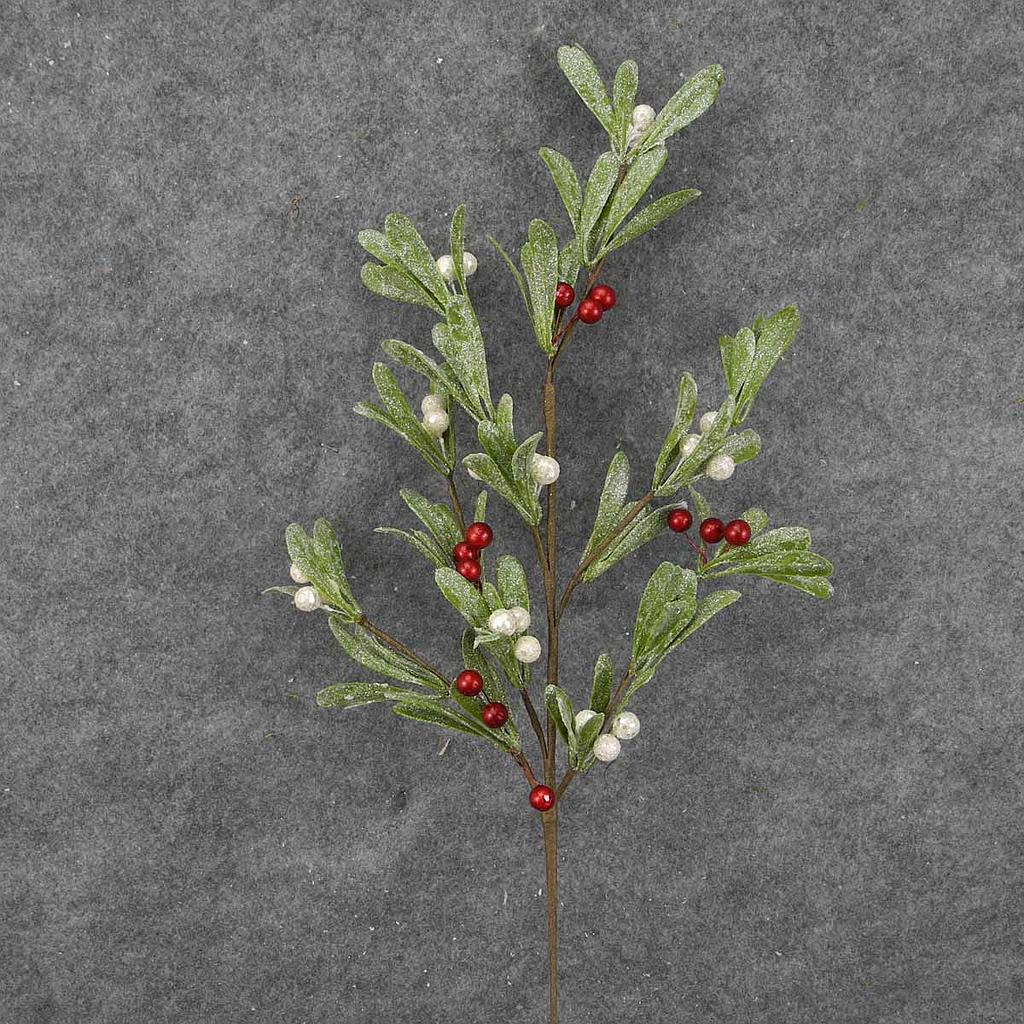 24" MISTLETOE SPRAY W/BERRIES | Hanken